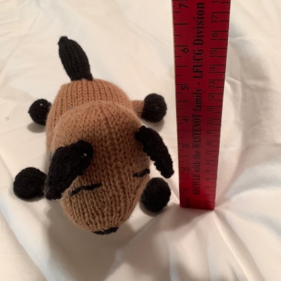 Hand Crafted | Toys | Hand Knitted Stuffed Toy Dog Spud And Cloe | Poshmark